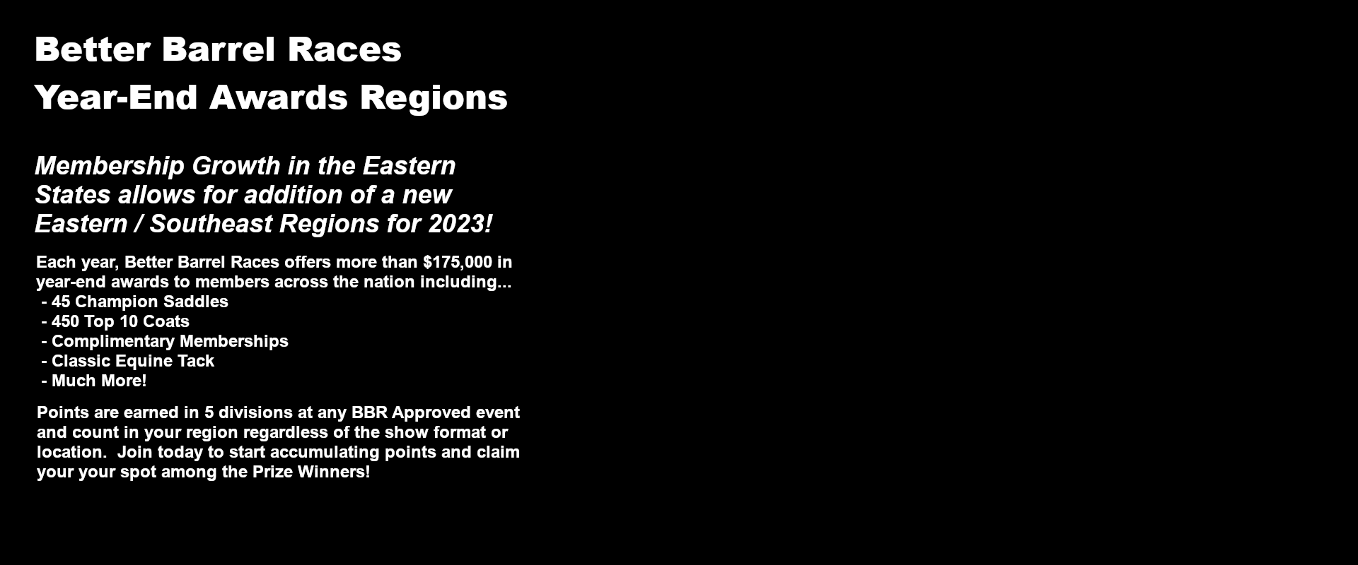 BBR Home | BetterBarrelRaces